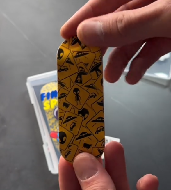 Solid Blue Graffiti - Eco Series Real Wear Graphic Fingerboard Deck ...