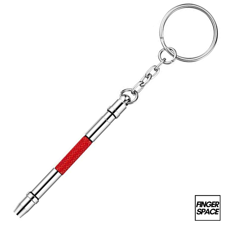 Red Multipurpose Keyring Tool – Finger Space