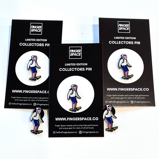 Limited Edition Skater Boy Enamel Collectors Pin – Finger Space